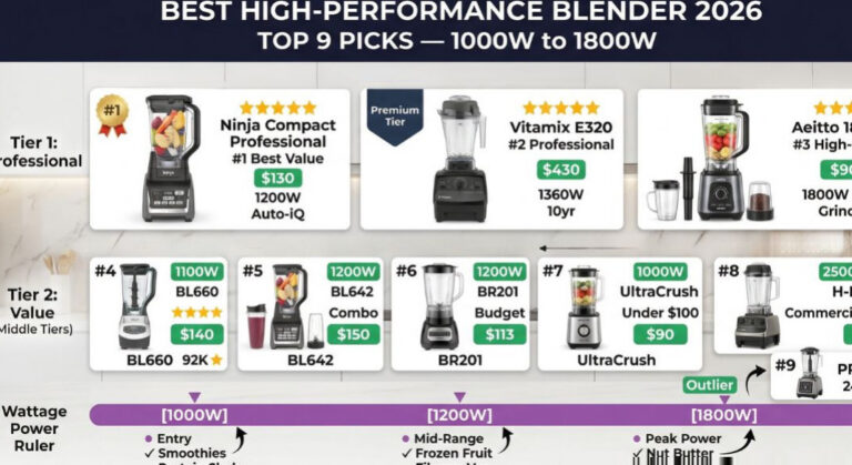 Best High-Performance Blender in 2026: Top 9 Picks for Serious Home Cooks